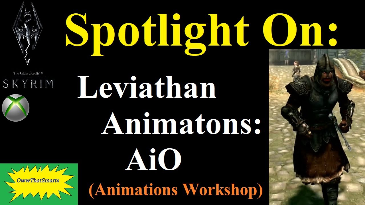 Skyrim (mods) - Spotlight On: Leviathan Animatons: AiO - YouTube