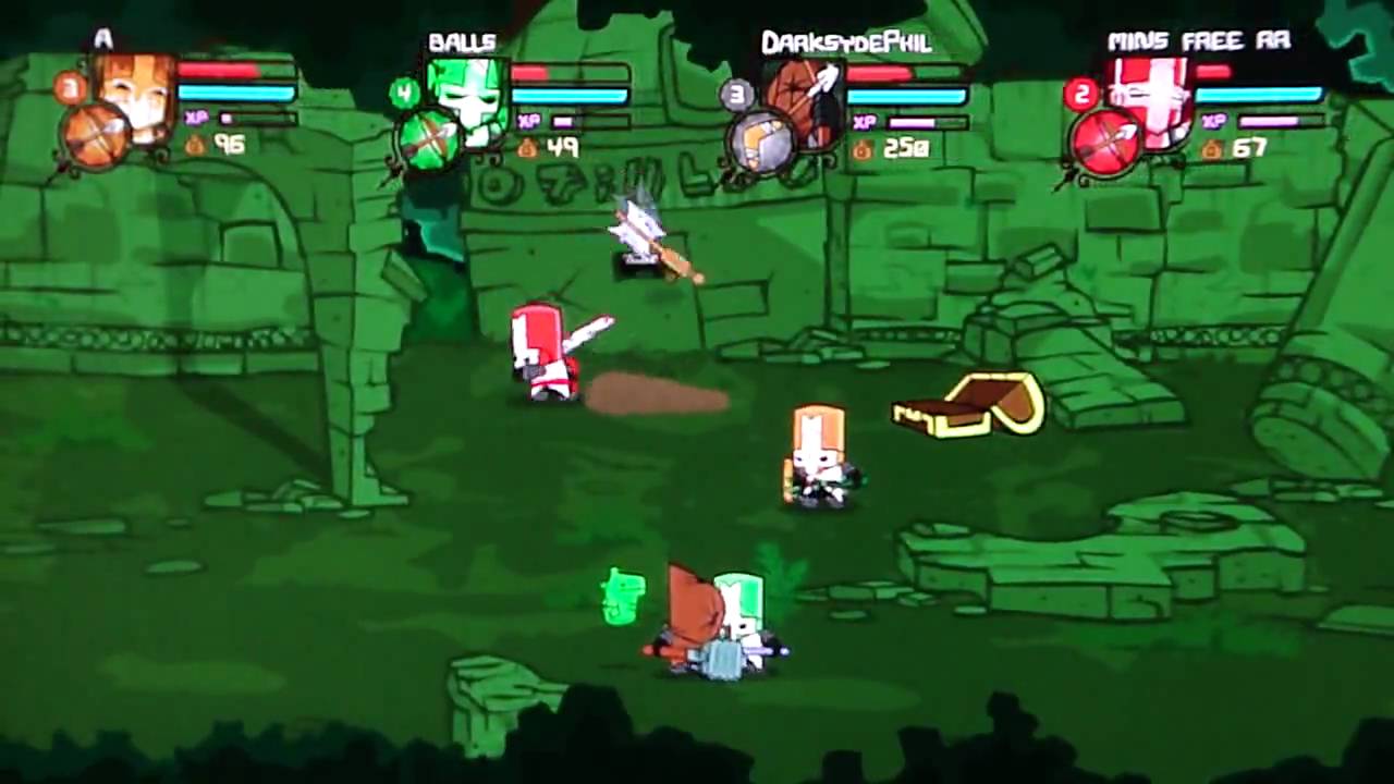 Castle Crashers - 4 Player Co-op pt2 - YouTube