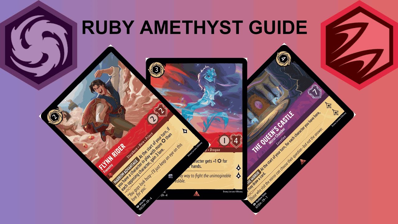 Lorcana Ruby Amethyst Comprehensive Guide going into Set Champs - YouTube