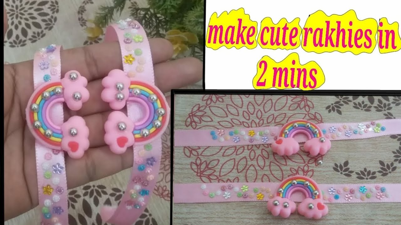 make cute rakhi & bracelets in 2 minutes for girls ।।#girl #diy #rakhi ...