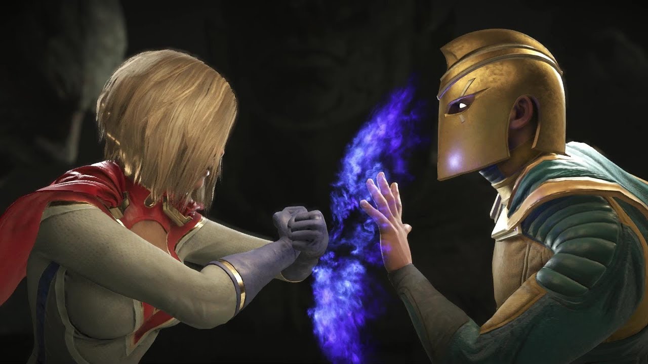 Injustice 2 : Power Girl Vs Doctor Fate - All Intro/Outro, Clash ...
