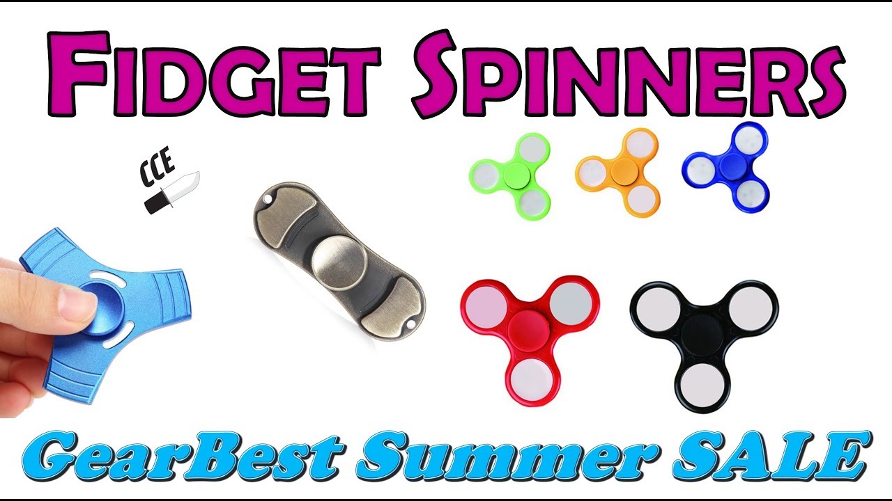 Fidget Spinners at GEARBEST and links to their BIG SUMMER SALE - YouTube