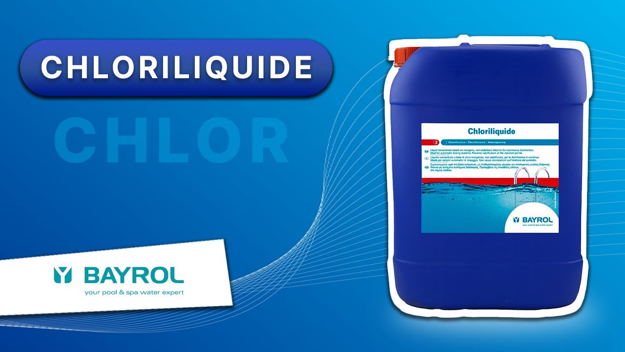 Chloriliquide BAYROL - podchloryn sodu do basenu - YouTube