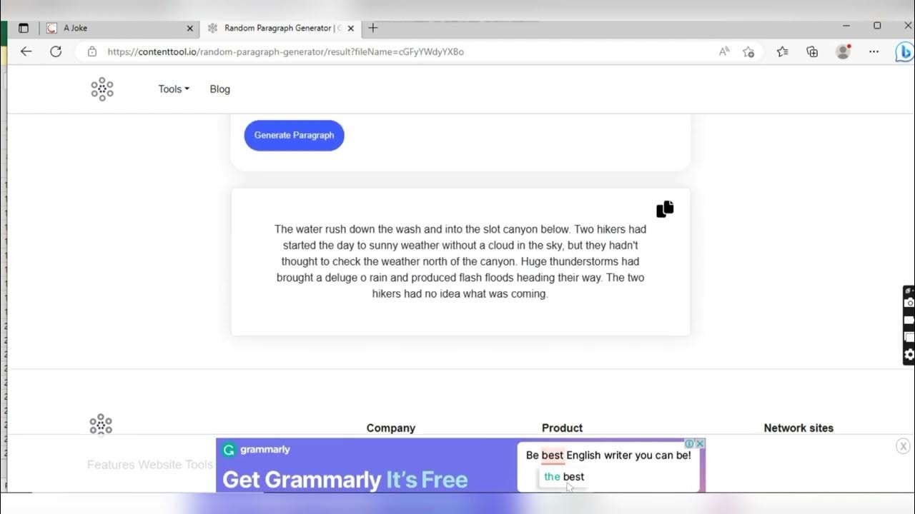 How to Use Random Paragraph Generator on Contenttool.io - YouTube
