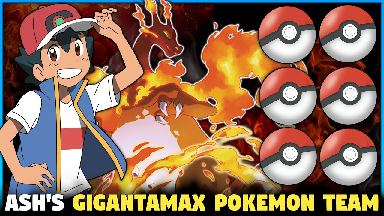 Ash Gigantamax Pokemon team | Ash Ultimate Team in hindi | Ash ...