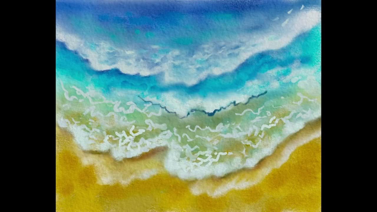 바다 파도 그리기 Youtube