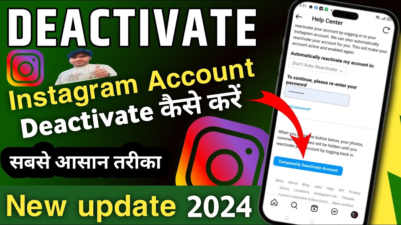 Instagram Account Deactivate Kaise Kare | How to deactivate Instagram ...