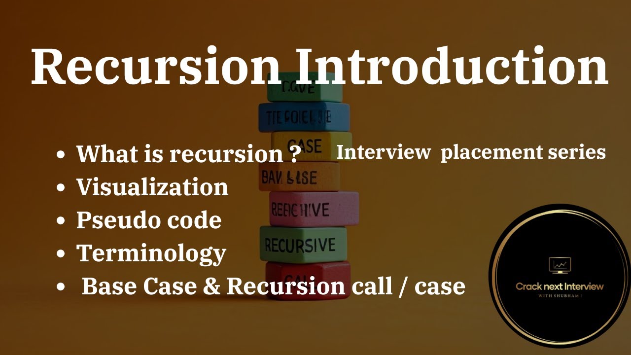 Introduction to recursion in java | Concept - visualization ...