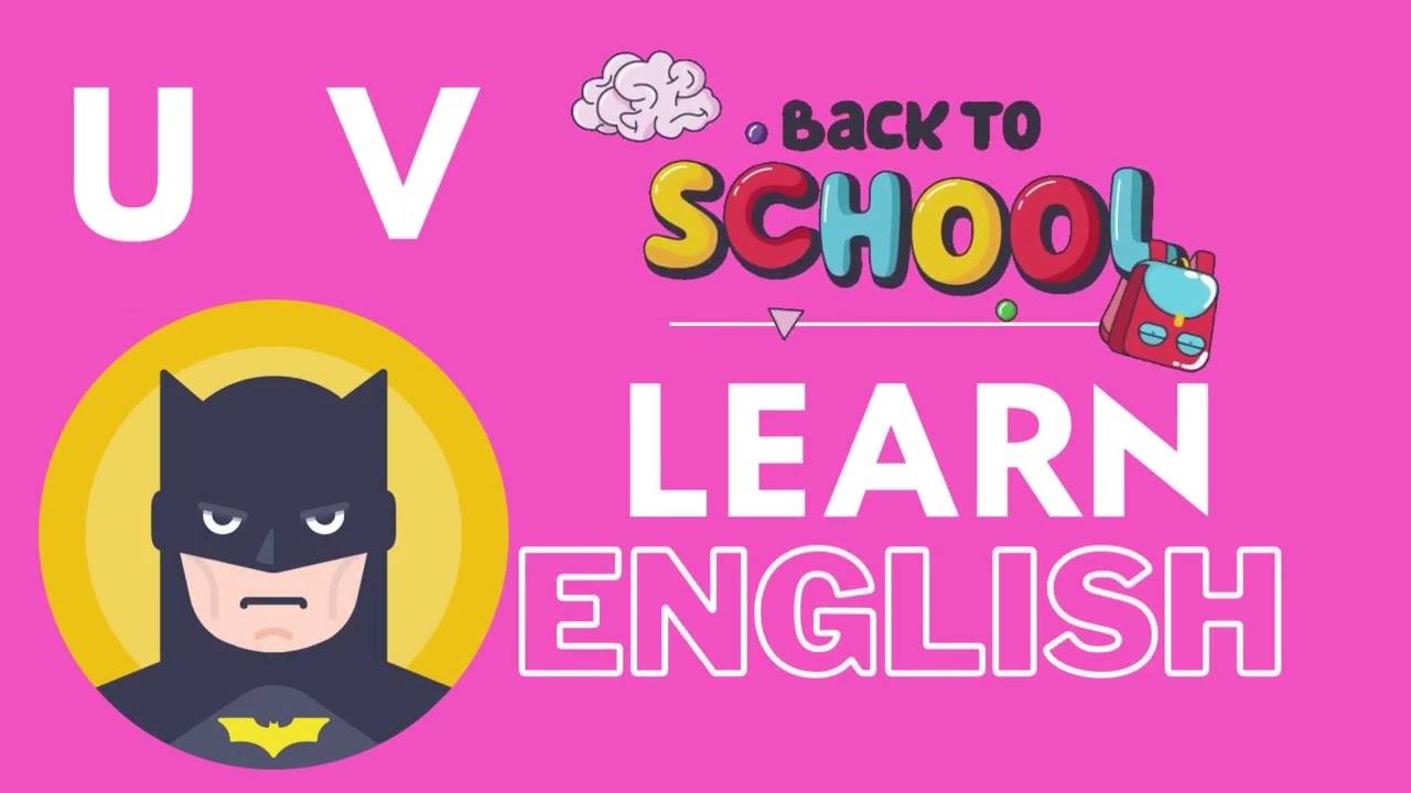 Learn English letters & words starting with U & V - English Language ...