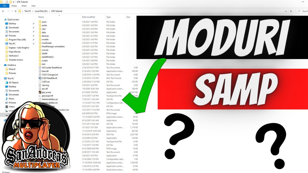 CUM SĂ INSTALEZI UȘOR MODURI/MODPACK PE SAMP!? 2021 - YouTube