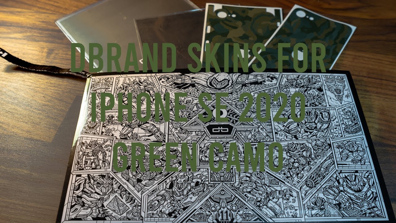 Unboxing Dbrand skin for Iphone SE 2020 Green Camo - YouTube