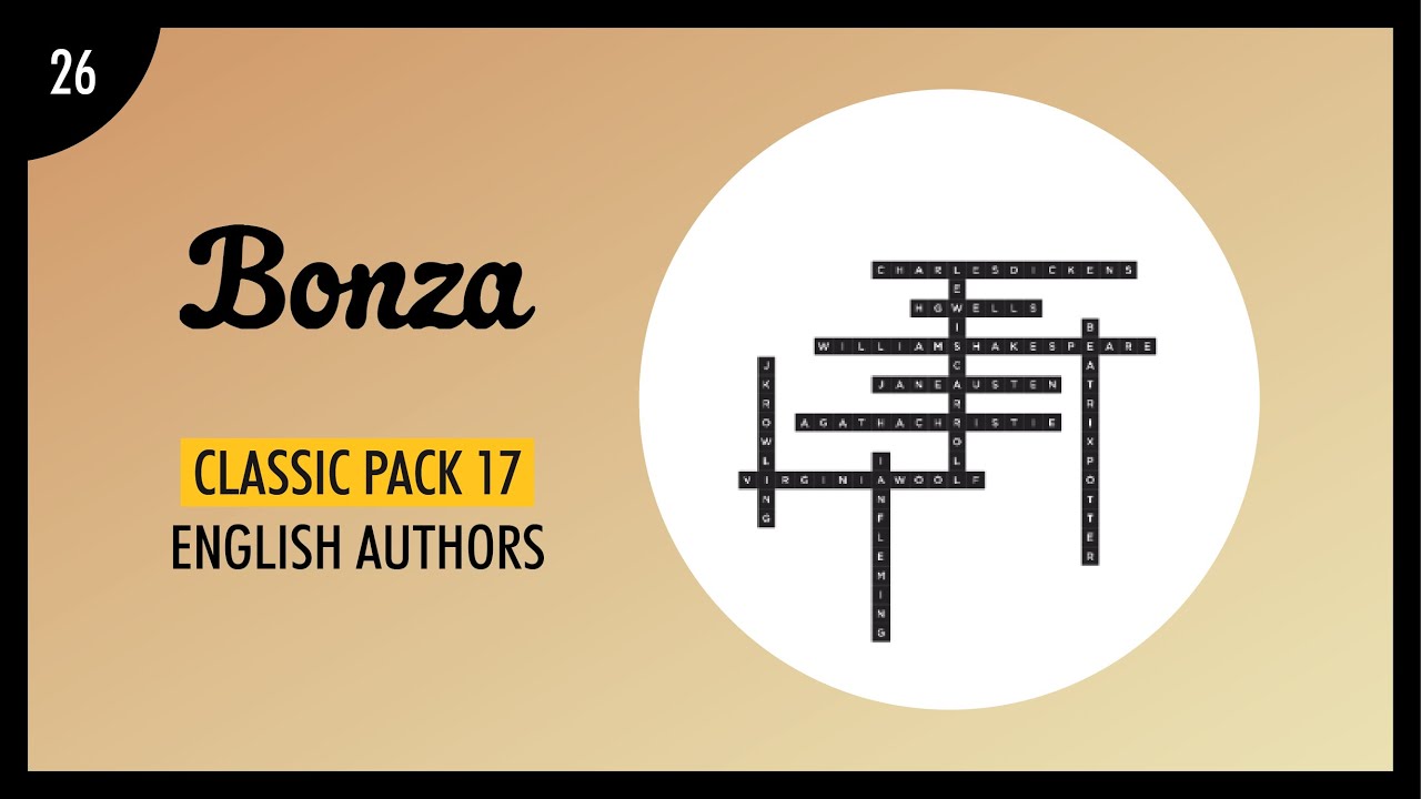 Bonza Word Puzzle | Classic | Pack 17 | English Authors - YouTube