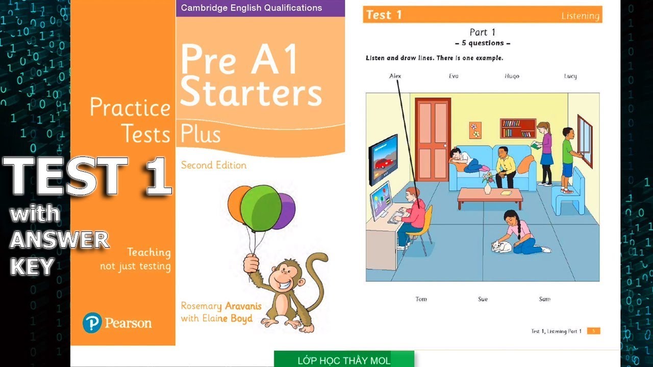 Starters PLUS 5 Practice Tests - Listening Test 1 | Lớp Học Thầy Mol ...