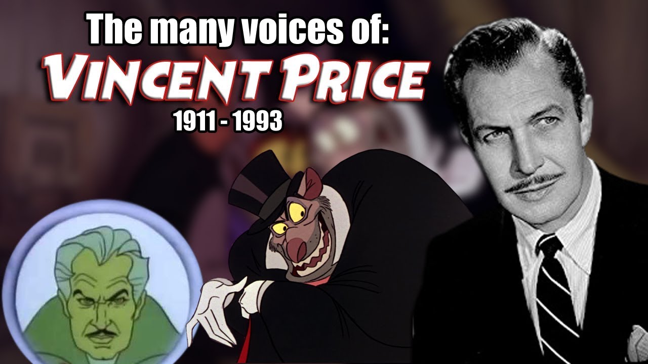 Many Voices of Vincent Price (Animated Tribute - Great Mouse Detective ...
