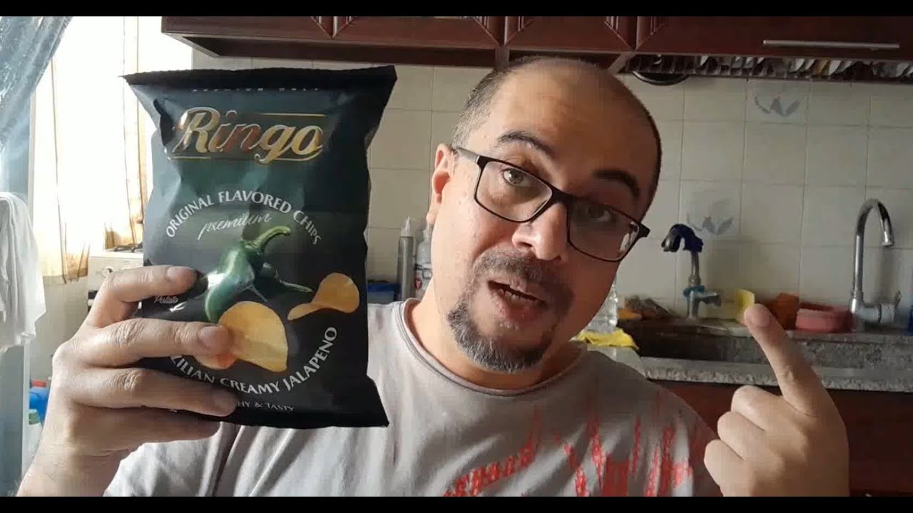 Ringo Brazilian Creamy Jalapeno Premium Chips Review. - YouTube