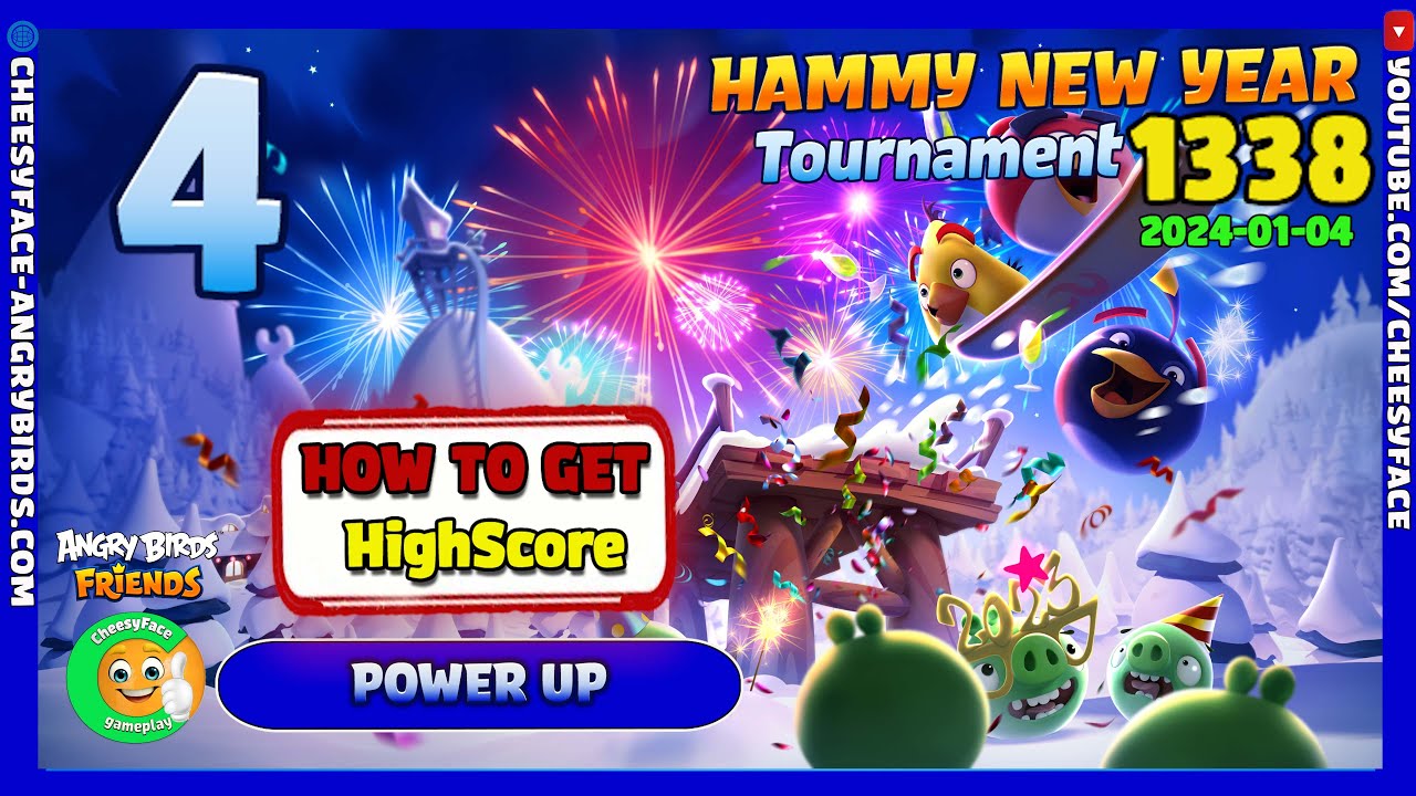 HOW TO GET HIGHSCORE for LEVEL 4 POWER-UP Angry Birds Friends Hammy ...