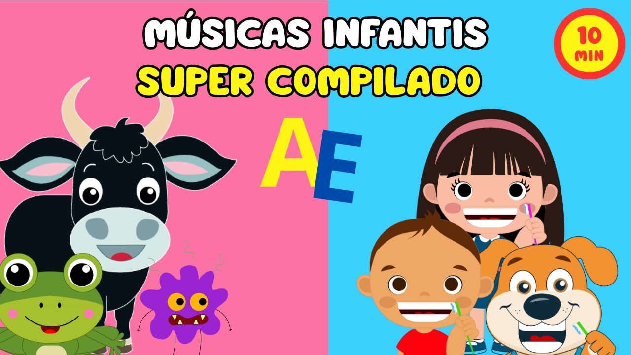 Maratona Infantil - 10 minutos de Músicas Infantis | Boi, Sapo, Sapo ...