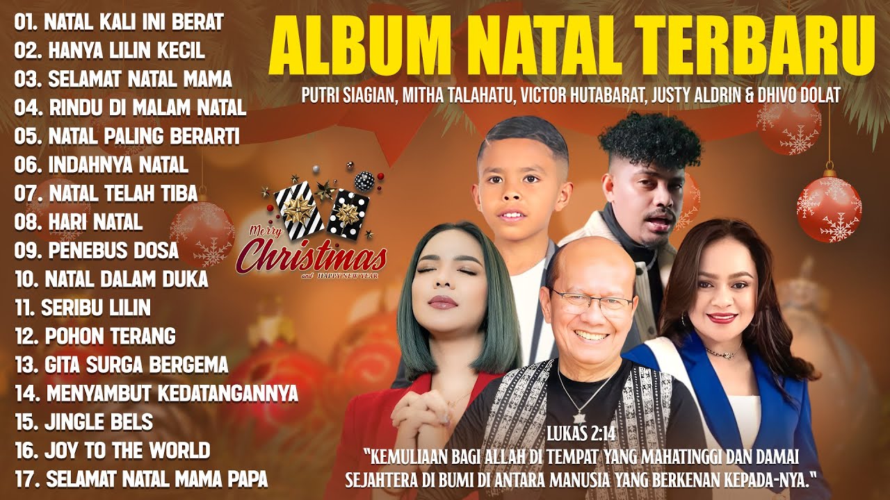 LAGU NATAL TERBARU 2025/2026 (LIRIK) JUSTY ALDRIN, MITHA TALAHATU ...
