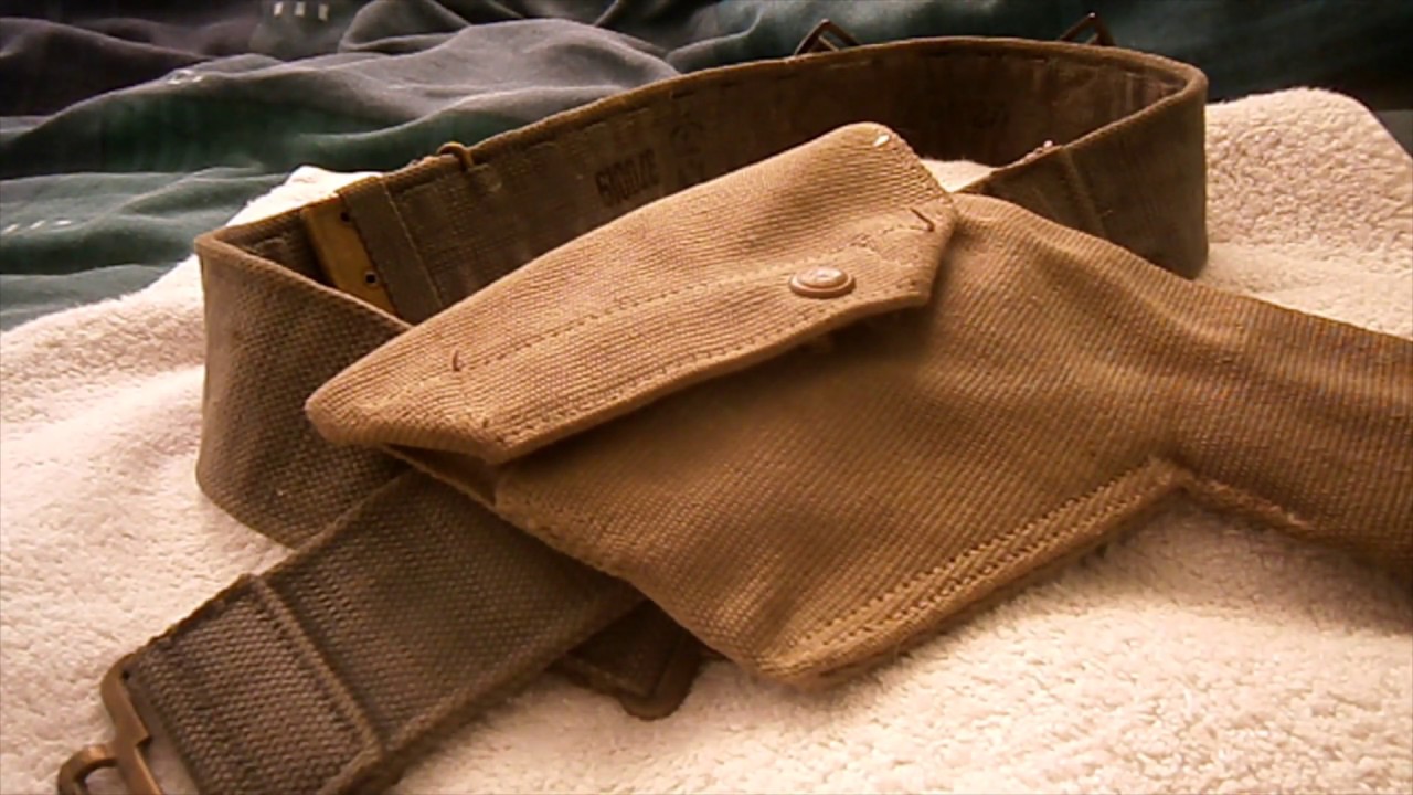 Review: 1937 pattern RAF (webbing) holster and 1925 pattern RAF belt ...