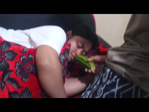 PRANK BANGUNIN ISTRI PAKEK TIMUN AUTO KAGET