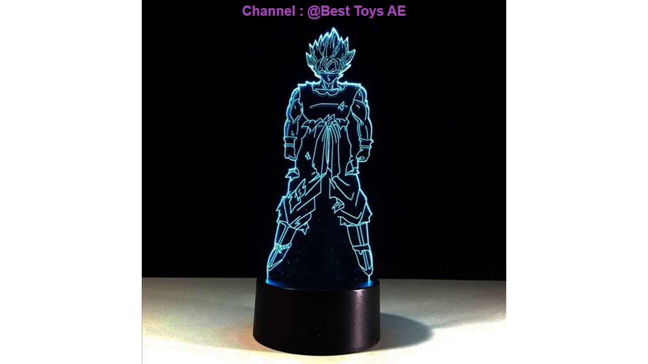 Dragon ball Z Son Goku 3D Led Light Visual Night Lights Acrylic USB LE ...