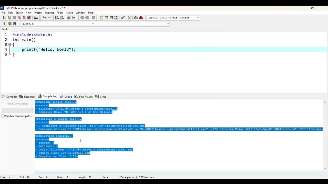 Introduction To C Programming Part01 Muny Coding Youtube