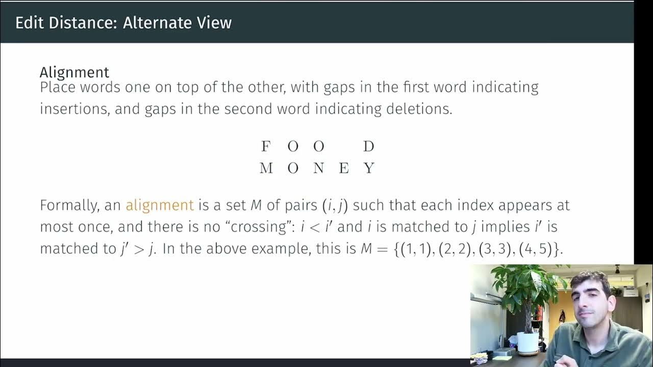Edit distance problem introduction - YouTube