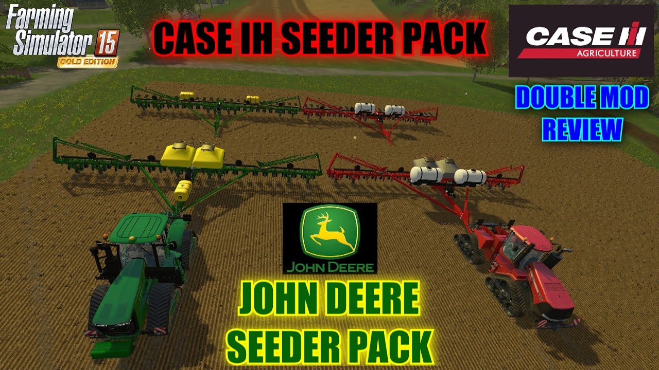 Farming Simulator 2015 - Case IH Seeder Pack & John Deere Seeder Pack ...