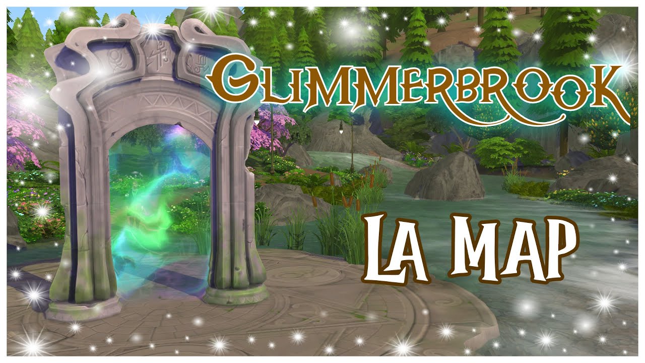 Les Sims 4 : La map de GlimmerBrook - YouTube