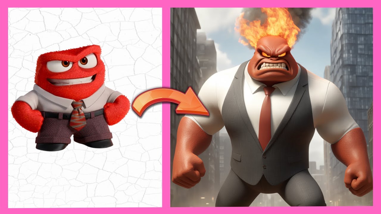 INSIDE OUT 2 as ANIMALS 🎶INSIDE OUT 2nd edition 🥰 Joy💛Anxiety😱Anger😡 ...