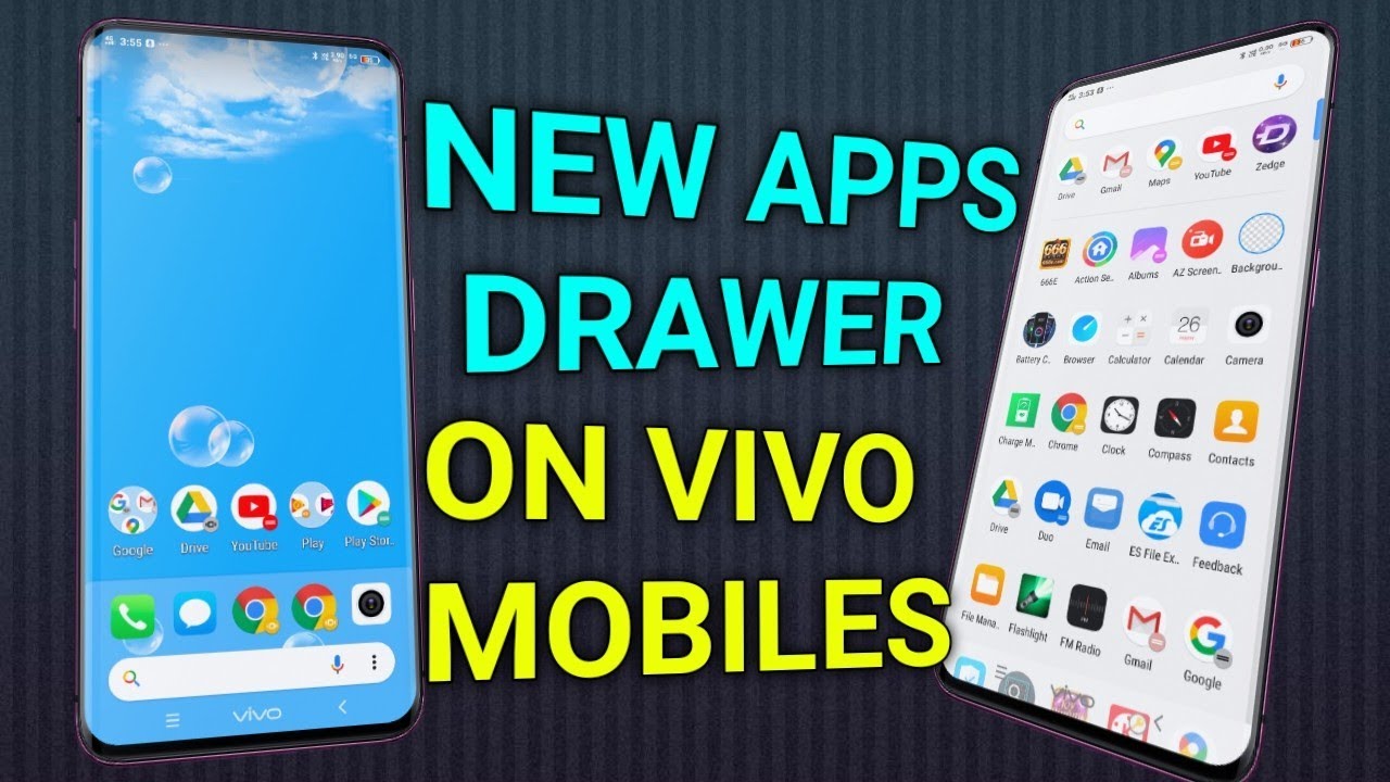 how to install new apps drawer on any vivo mobile - YouTube