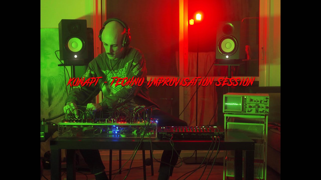 Konapt - Techno Improvisation Session N.1 (Modular, TR8S) - YouTube