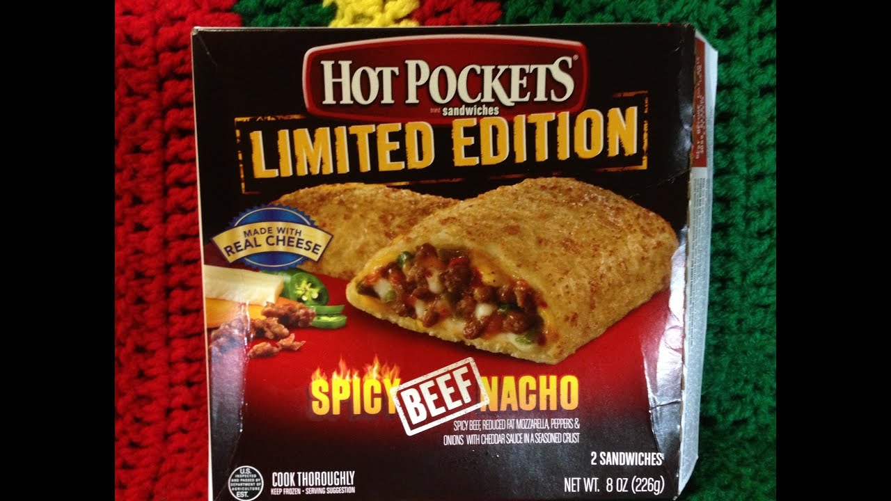 Hot Pocket Limited Edition Spicy Beef Nacho Review - YouTube