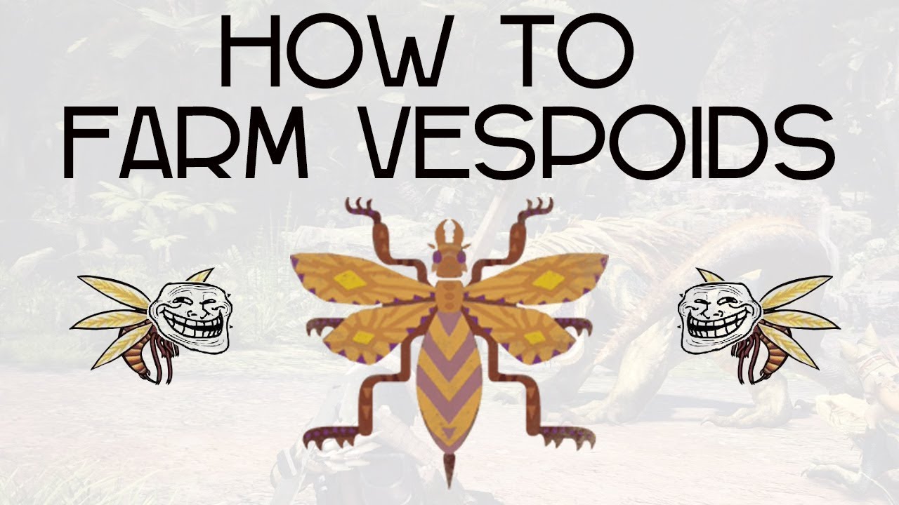 How To Harvest Vespoid Insect Parts In Monster Hunter World - YouTube