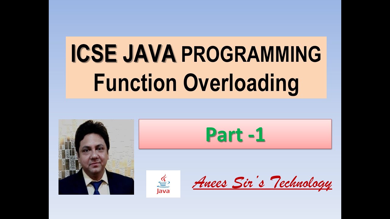 Java Function Overloading Part 1 Easily Explained Youtube