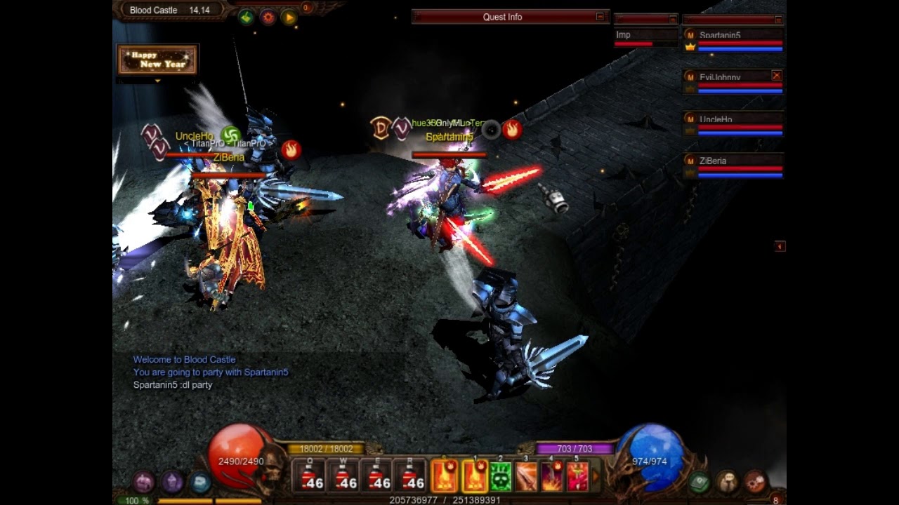 Blood castle Mu Online Titan - YouTube