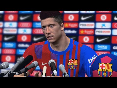 eFootball PES 22 PS3 (Lewandowski é contrato pelo Barcelona) - YouTube