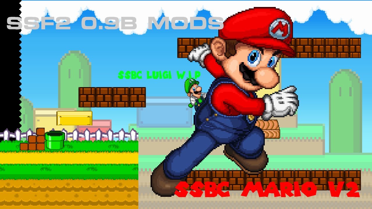 SSF2 Mods: Mario V2 Crusade/ Stages y Luigi Wip - YouTube