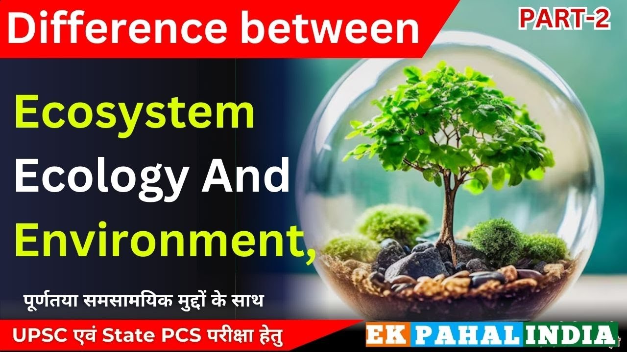 Difference between Environment,EcologyAnd Ecosystem #upsc #pcs #rpsc # ...