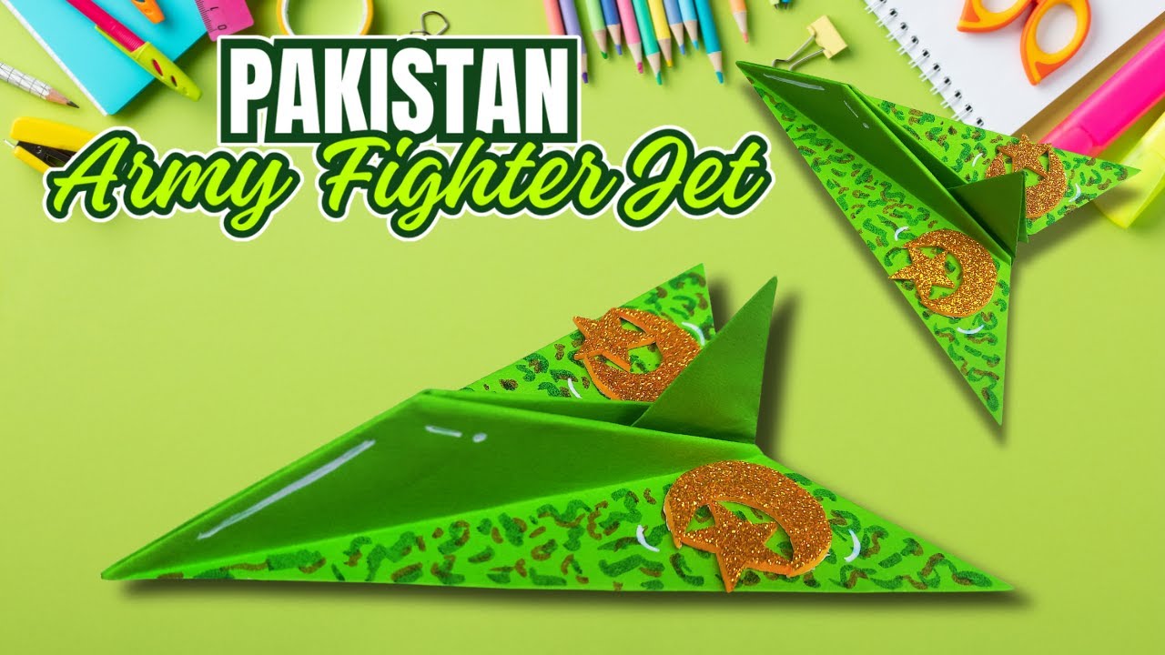 Pakistan Army F-16 Jet Craft | Origami Paper Fighter Jet | 6th ...