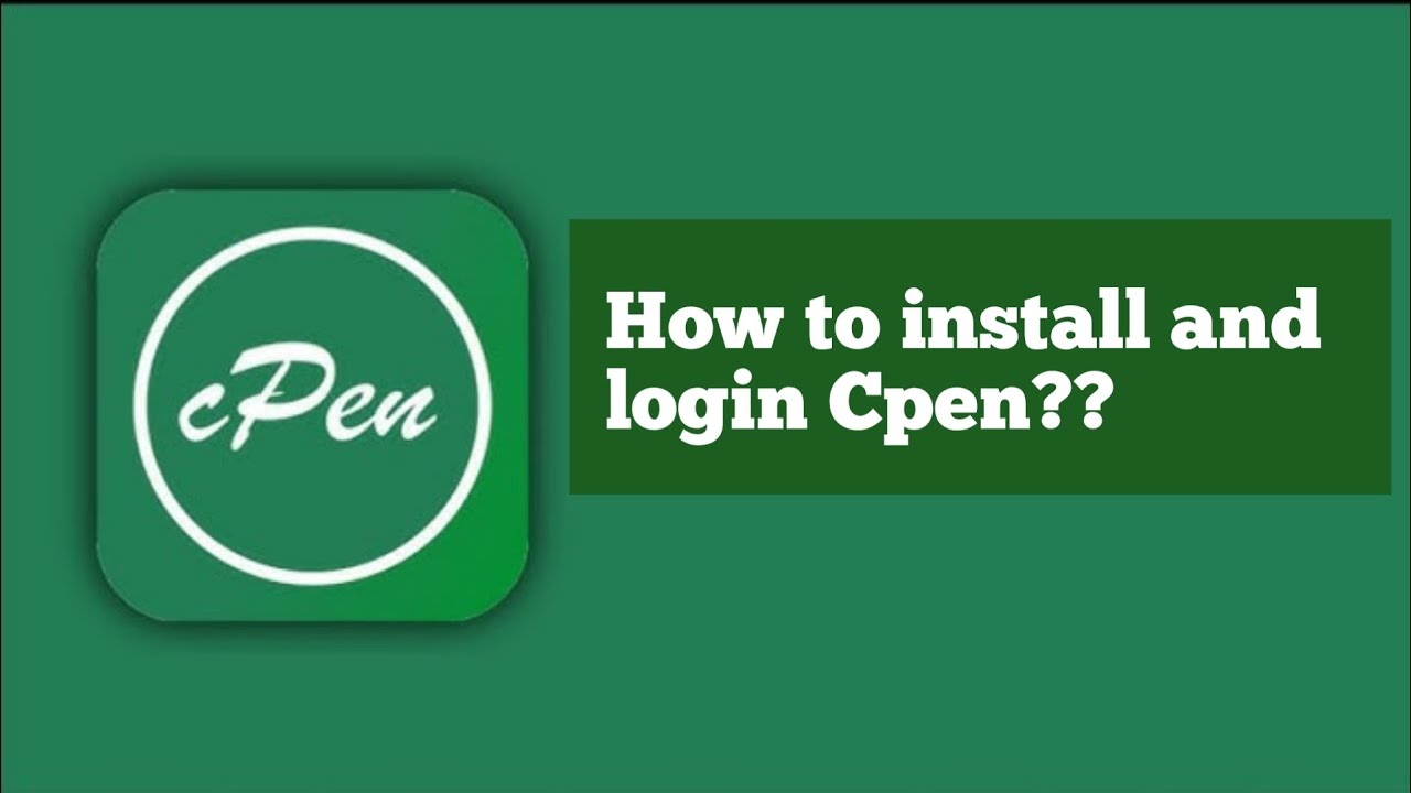 How to intall and login Cpen?? - YouTube