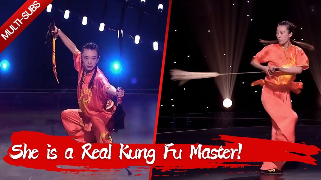 Female wushu champion shows authentic Chinese kung fu | Amazing Chinese ...