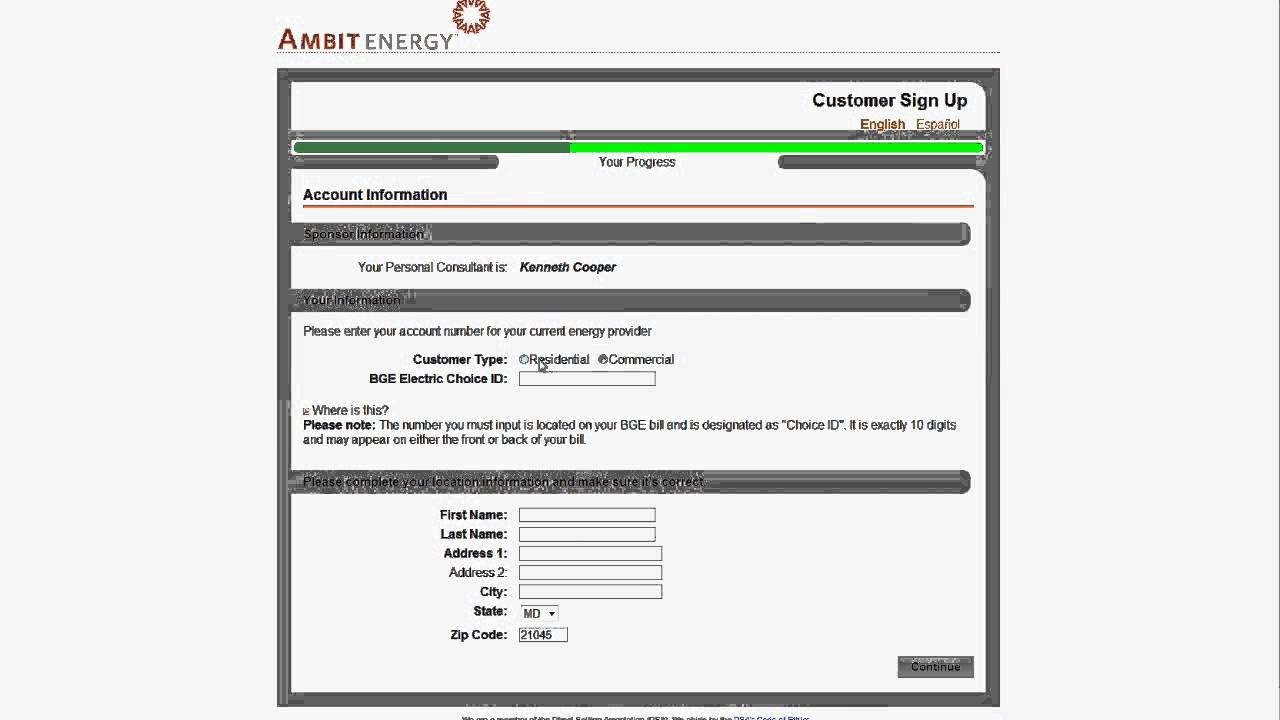 Ambit Energy Customer Sign Up Video - YouTube