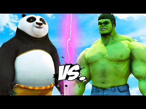 HULK vs PO - KUNG FU PANDA | G.W.VISHAL | FIGHT SCENE | SUPERHERO ...