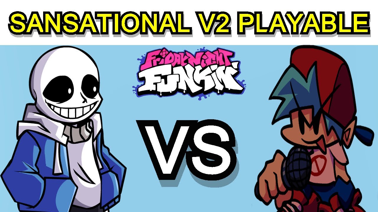 Friday Night Funkin' MOD-Sansational V2 Playable ( Wovenx Take ) / FNF ...