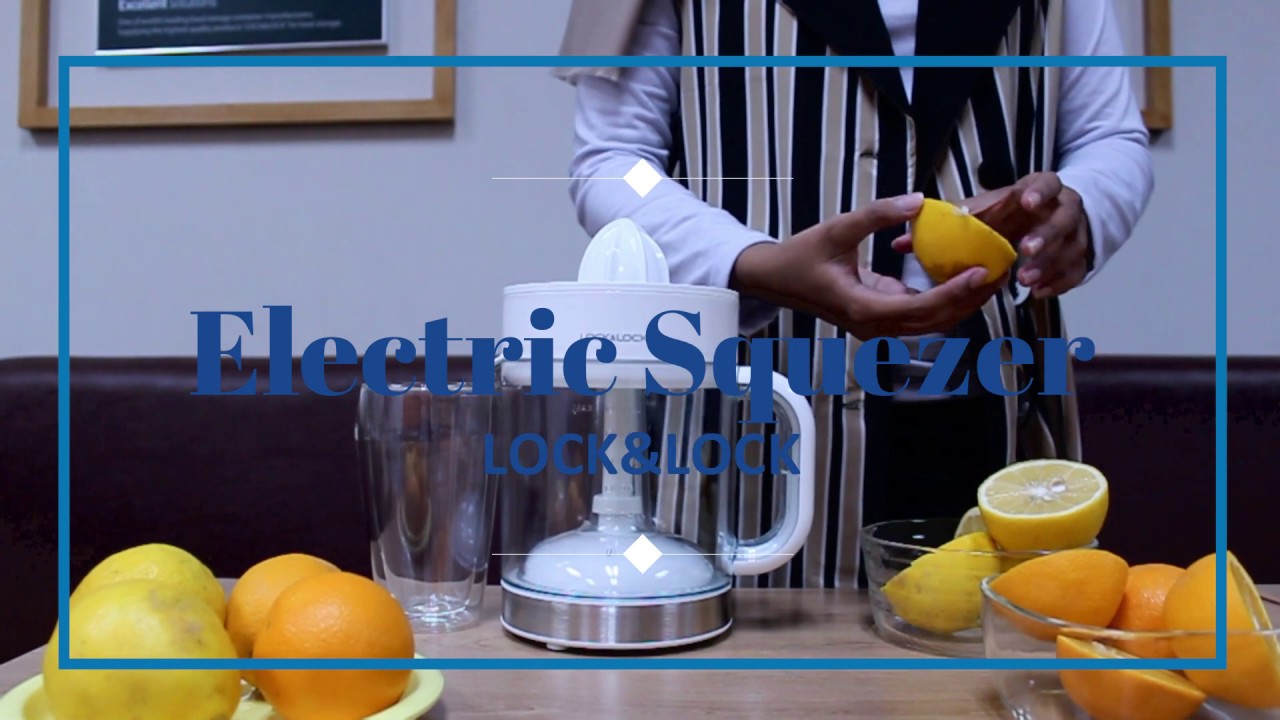 Lock&Lock Exclusive Electric Squeezer Pemeras Jeruk Elektrik 1.2L - YouTube
