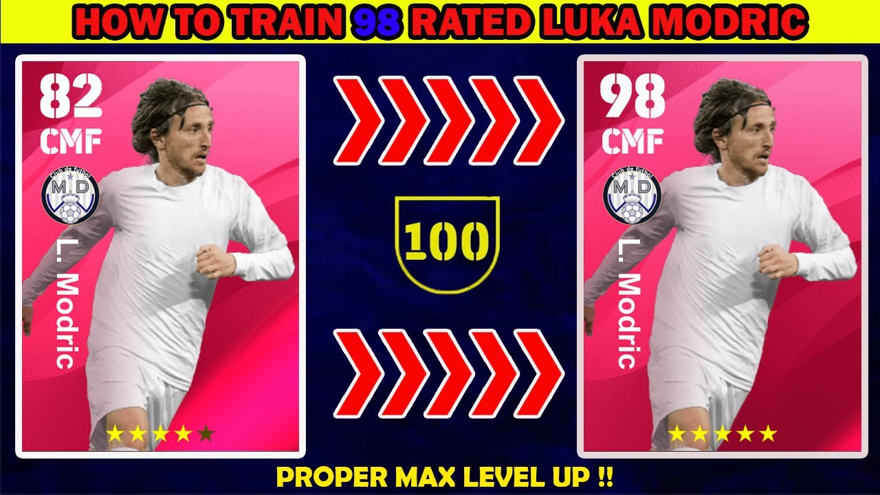 How To Train 98 Rated Iconic Luka Modric in efootball 2024 Mobile | Max ...
