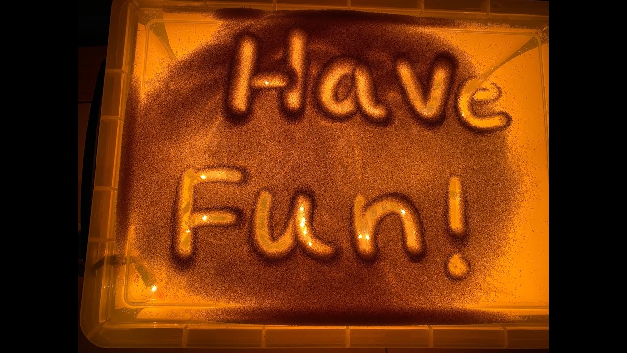 DIY Light Sand Art Box.... - YouTube