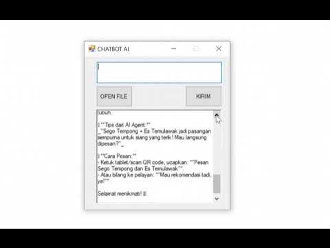 Membuat sendiri AI Agent untuk Restoran dengan VB Net 2008 - YouTube