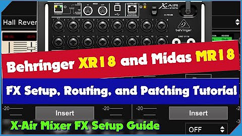 Behringer X32 XR18 M32 MR18 FX Tutorials - YouTube